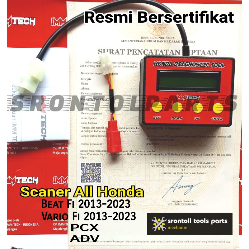 Jual Scaner scanner motor injeksi bisa obd 1 & obd 2 alat reset motor ...