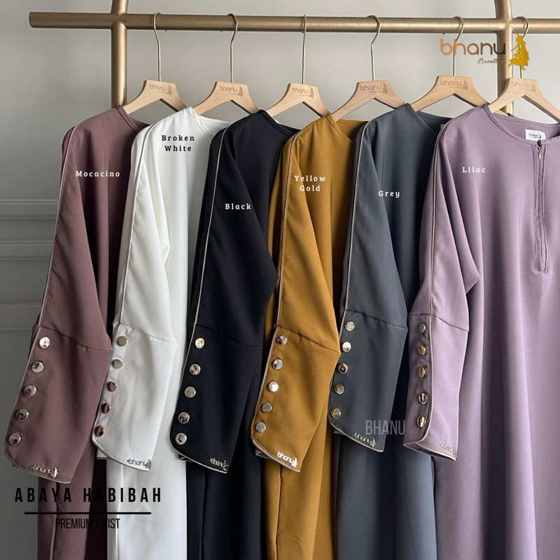 Jual IFABHANU - Habibah Gamis Abaya Umroh Busui Friendly Bahan Premium ...