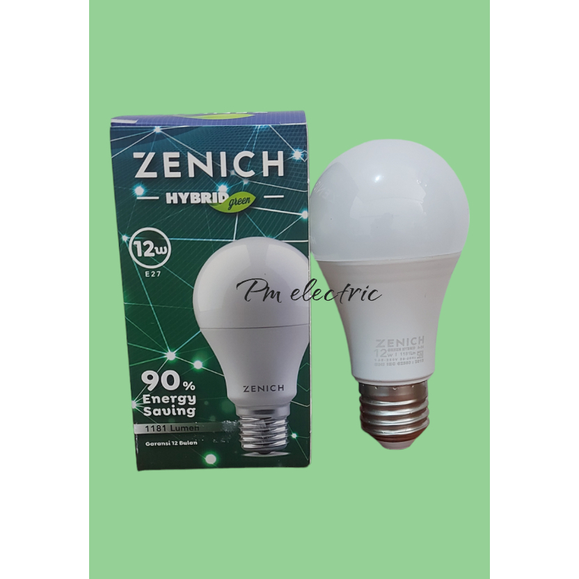 Jual LAMPU LED ZENICH HYBRID BULB 12 WATT GARANSI 1 TAHUN | Shopee ...