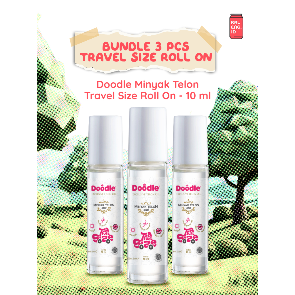 Jual Bundle Minyak Telon Doodle Size Roll on isi 3 pcs | Shopee Indonesia