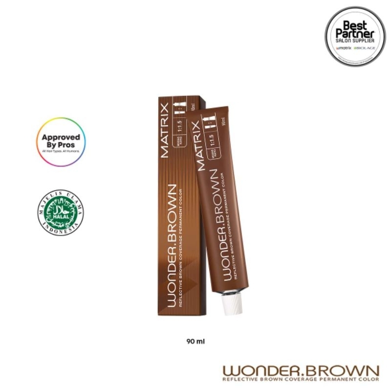 Jual MATRIX WONDERBROWN 90 ml / OXI MINI 20 & 30 vol / PEWARNA RAMBUT ...