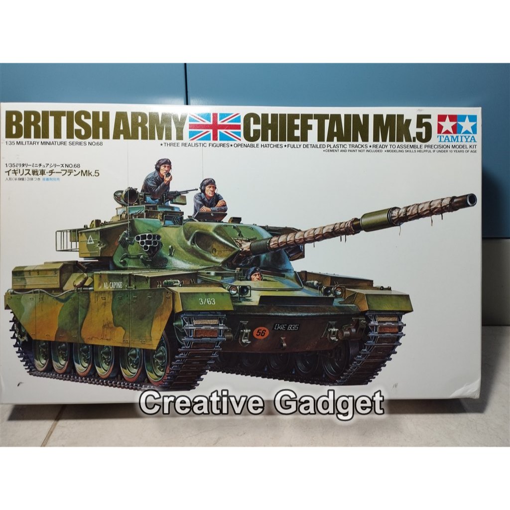 Jual Model Kit Tamiya 1/35 - British Army Main Battle Tank Chieftain Mk.5 | Shopee Indonesia