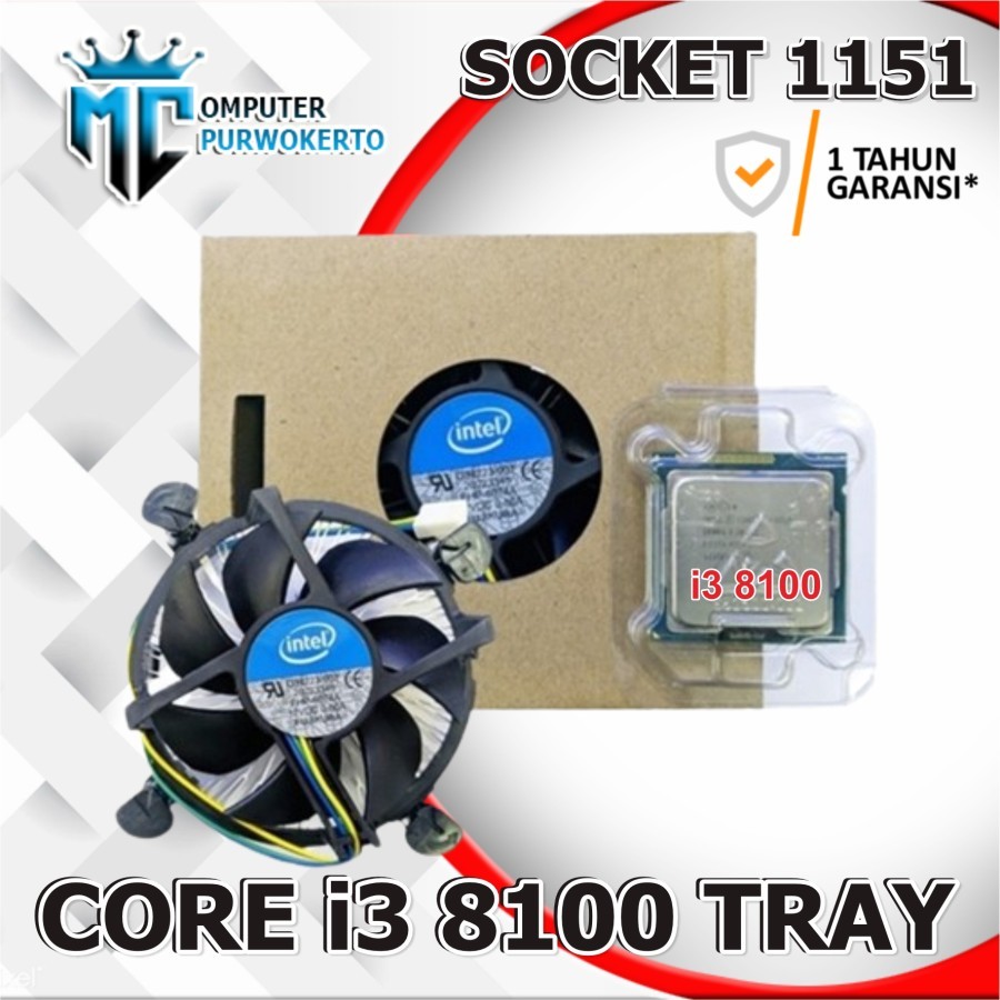 Jual Processor core i3 8100 i3 9100 LGA 1151 3.60GHZ + fan intel | Shopee Indonesia