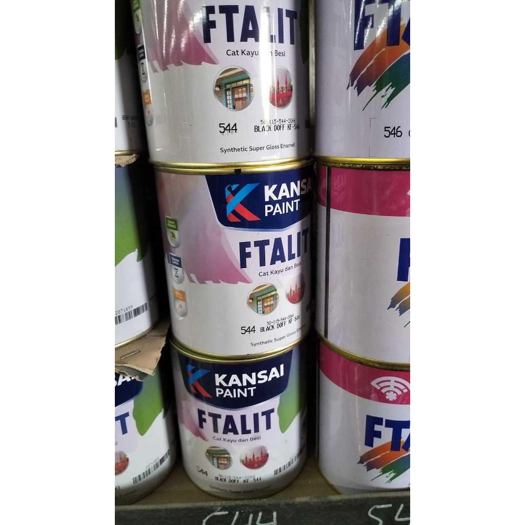 Jual CAT BESI DAN KAYU HITAM DOP 544 MEREK FTALIT 1KG | Shopee Indonesia