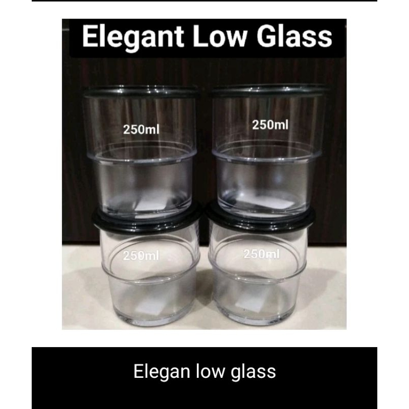 Jual Clear glass Tupperware (4 pcs) | Shopee Indonesia