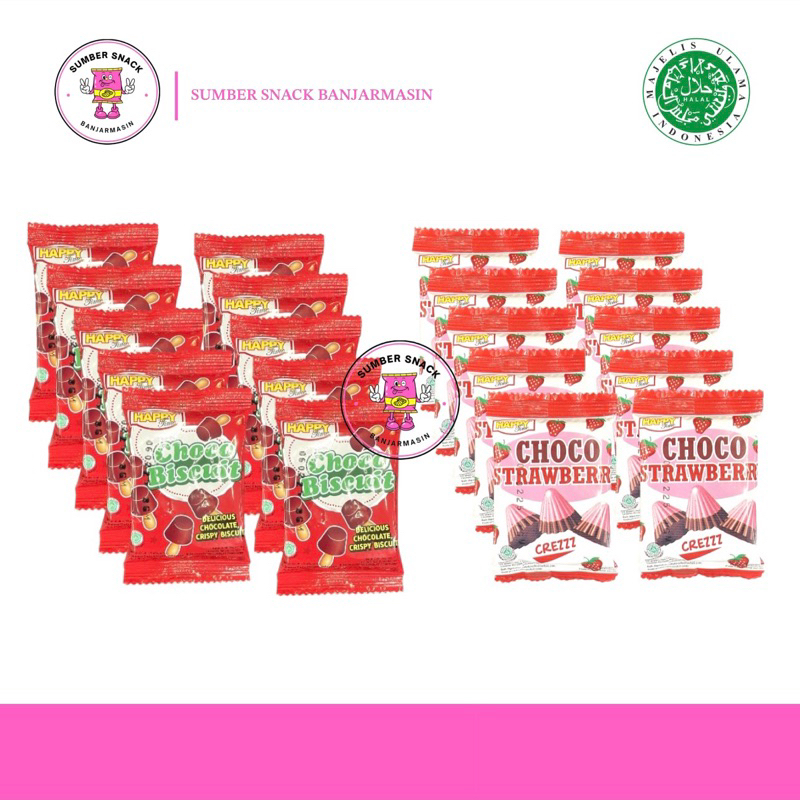 Jual Happy Time Choco Biscuits (Isi 10/Renceng) (10x5g) (2 Varian Rasa ...