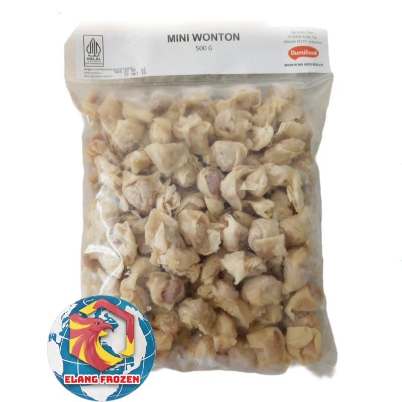 Jual Bumifood Mini Wonton | Pangsit Mini isi udang cumi ikan 500gr ...