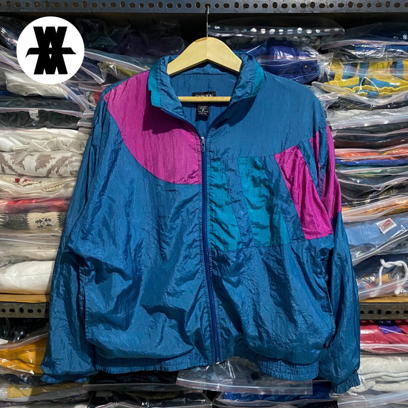 Jual Vintage Cabazon Nylon Windbreaker Jacket | Shopee Indonesia