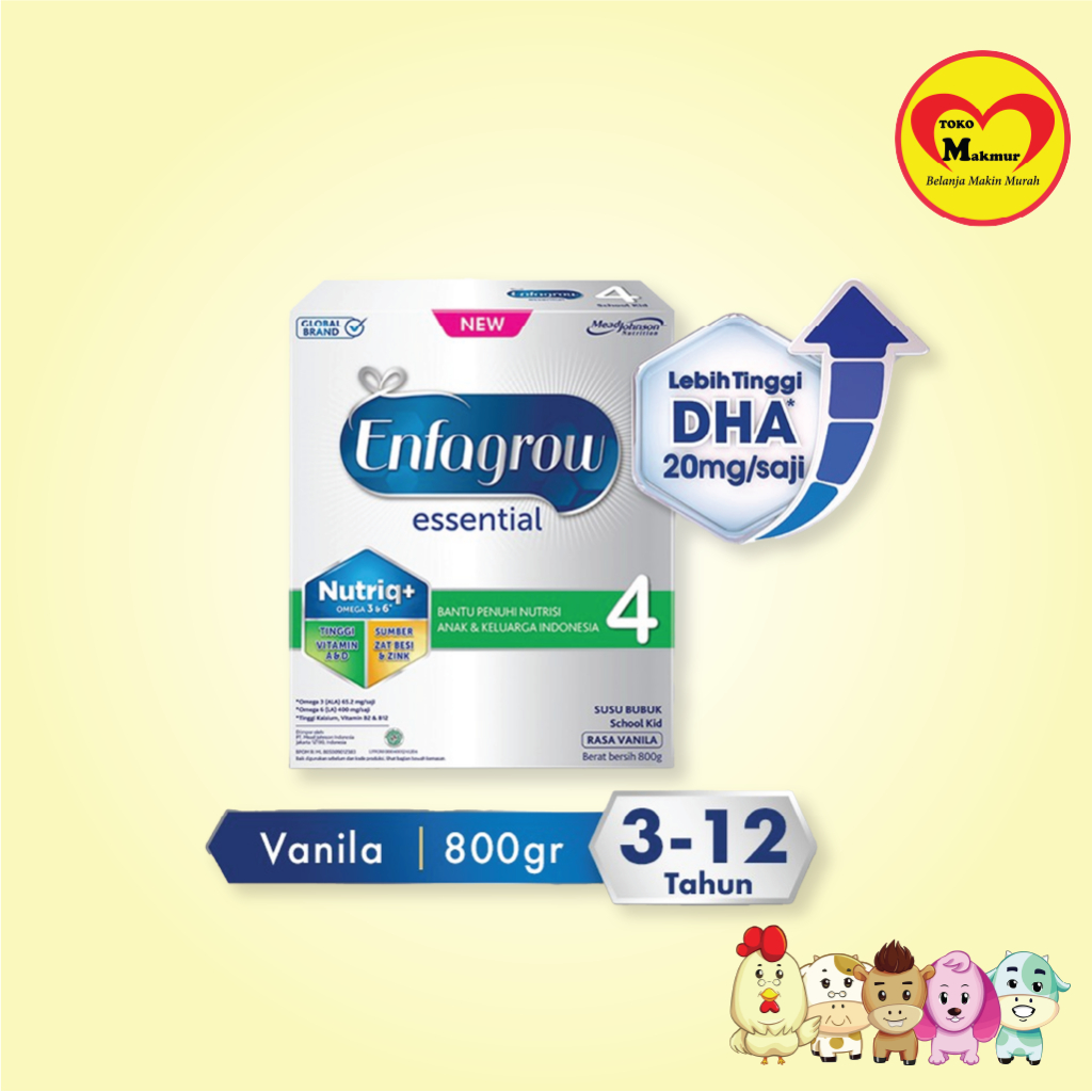 Jual Enfagrow Essential 4 Vanila 800gr / Toko Makmur Lontar | Shopee ...