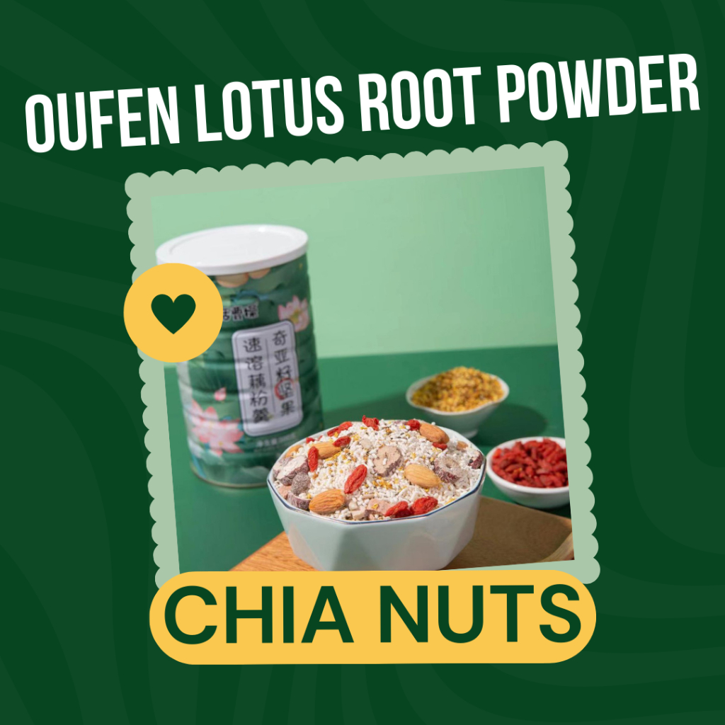 Jual OUFEN LOTUS ROOT POWDER CHIA NUT / MAKANAN DIET SEHAT | Shopee ...