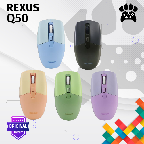 Jual Rexus Q50 Mouse Wireless Office Silent Click | Shopee Indonesia