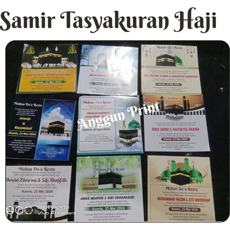 Jual Samir Berkat / Kartu Ucapan HAJI UMROH/kartu ucapan haji / umroh ...