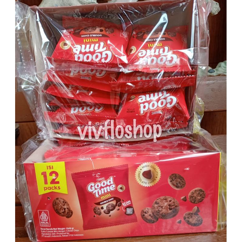 Jual Biskuit Good Time Mini Double Choc (Box isi 12) | Shopee Indonesia