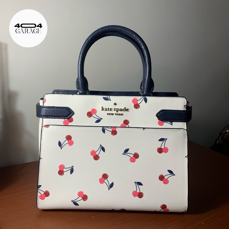 Jual KATE SPADE New York Staci Medium Leather Satchel | Shopee Indonesia