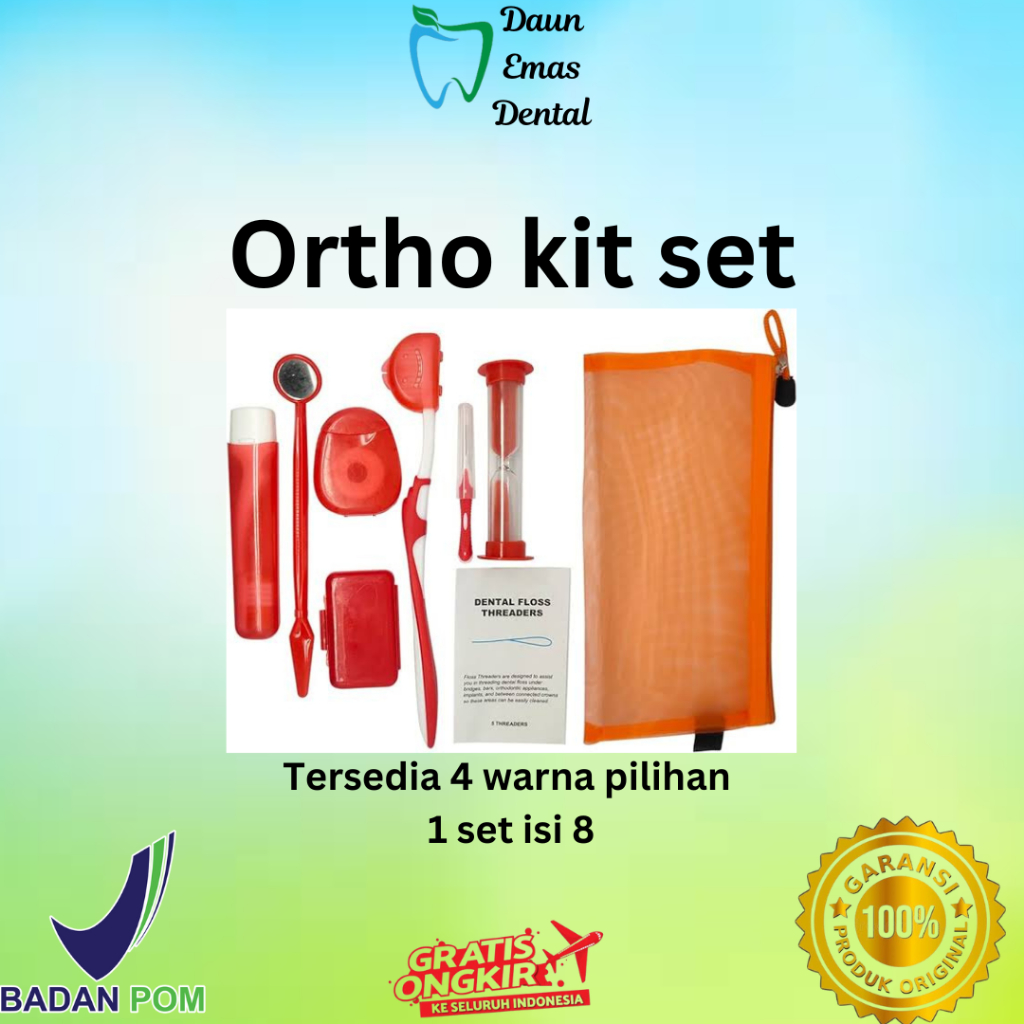 Jual ortho kit orto set behel paket/ set pembersih gigi ortodonti ...