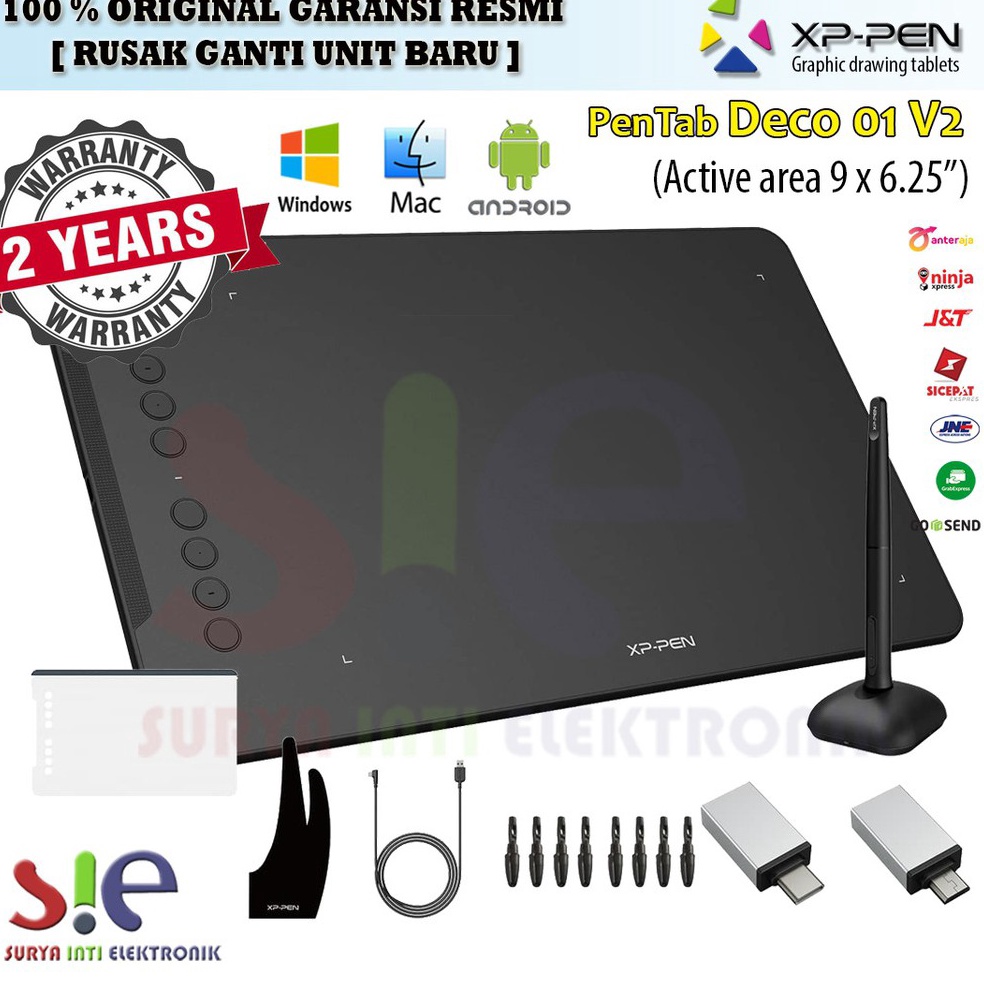 Jual Koleksi Terbaru XP Pen Deco 1 V2 Deco 1V2 Drawing Tablet ...