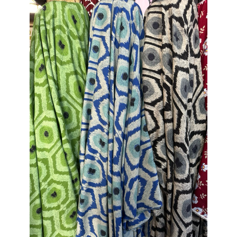 Jual Kain Katun Rayon Motif Viscose Premium (Harga 0,5 Meter) | Shopee ...