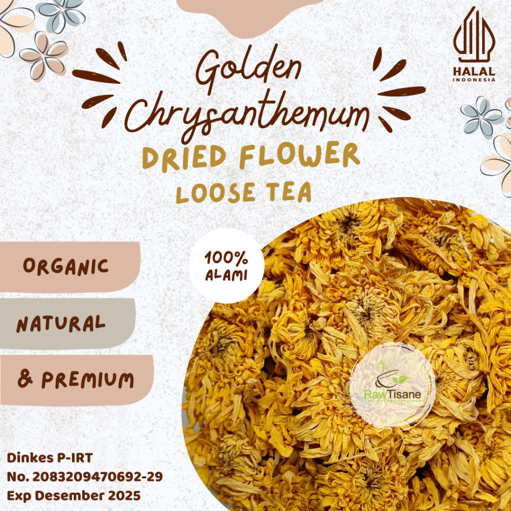 Jual RAW TISANE Golden Chrysanthemum Flower Tea / Teh Bunga Krisan Emas ...