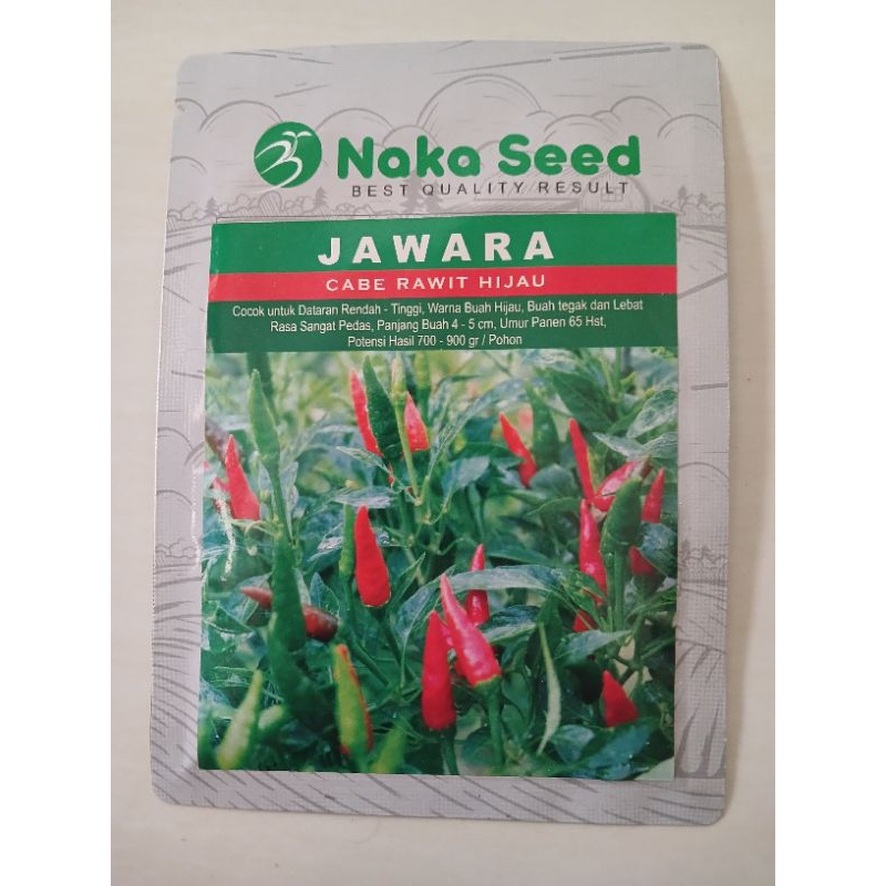 Jual Bibit Benih Cabe rawit hijau ijo jawara Naka Seed | Shopee Indonesia