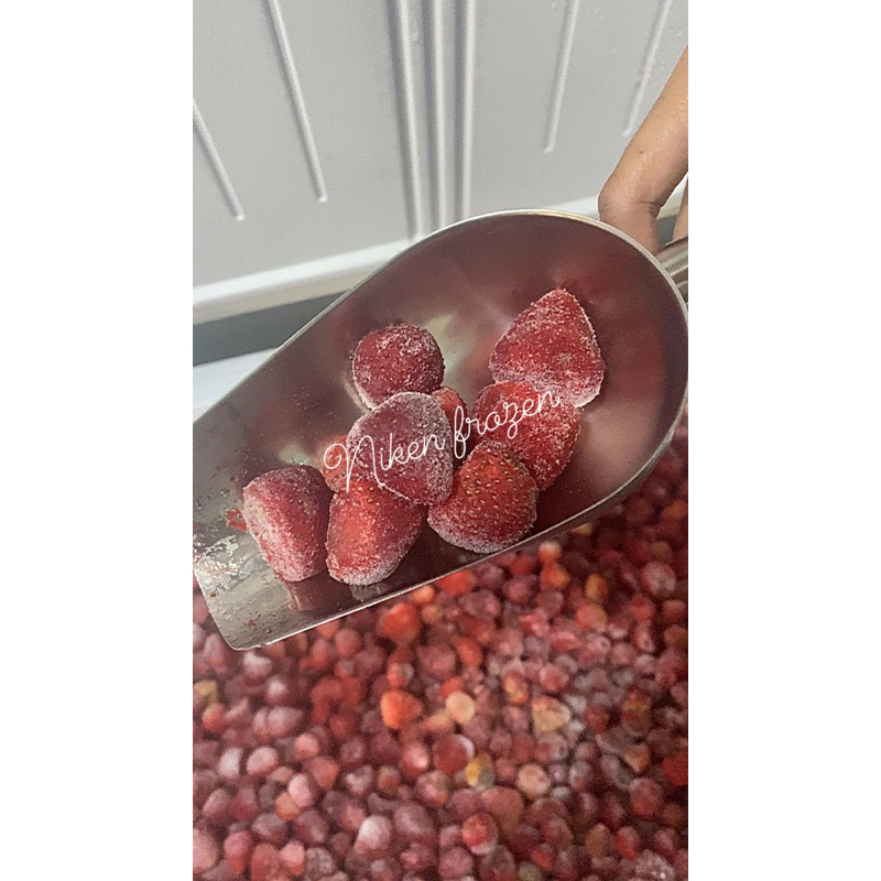 Jual strawberry frozen 1kg / stoberi frozen/ stoberi beku/strawberry ...