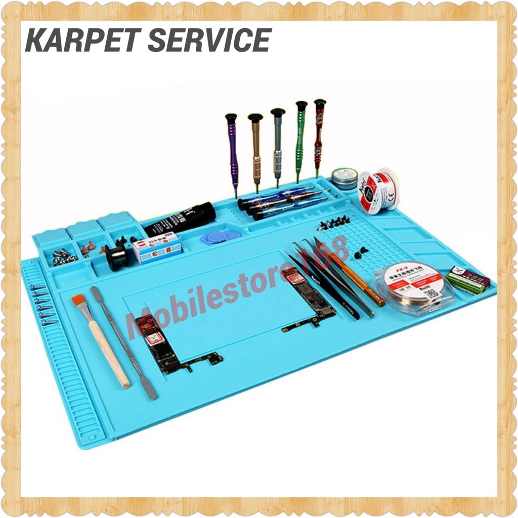 Jual KARPET ANTI PANAS / ALAS MEJA SERVICE TAHAN PANAS MAGNETIC UK 45CM ...