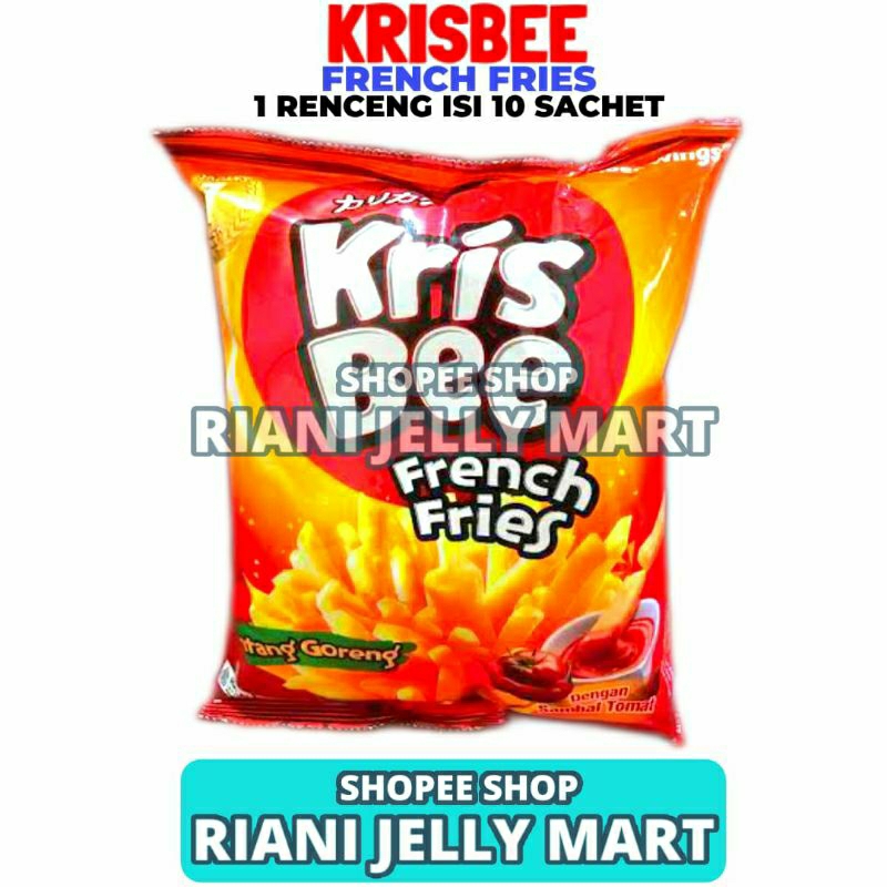 Jual Krisbee French Fries 1 Renceng Isi 10 Sachet 9GR | Shopee Indonesia