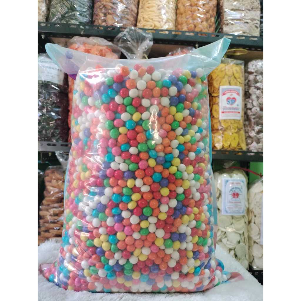 Jual Permen Biskuit Pelangi 1KG - BAOBAB SNACK - Ball Bola Bola Warna ...