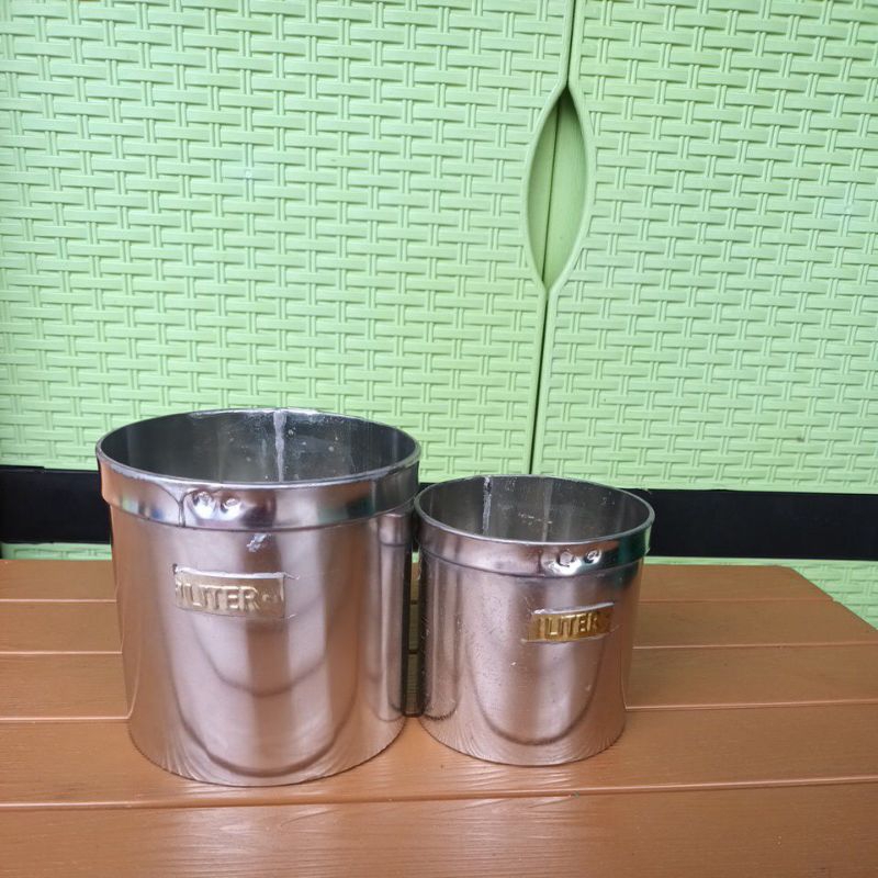 Jual Literan Beras Takaran Beras Ukuran 2 liter, 1 Liter & 1/2 Liter ...