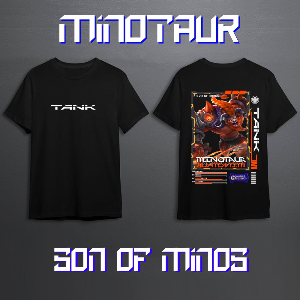 Jual KAOS HERO MOBILE LEGEND MINOTAUR TANK SKIN KEREN//KAOS ML//KAOS ...