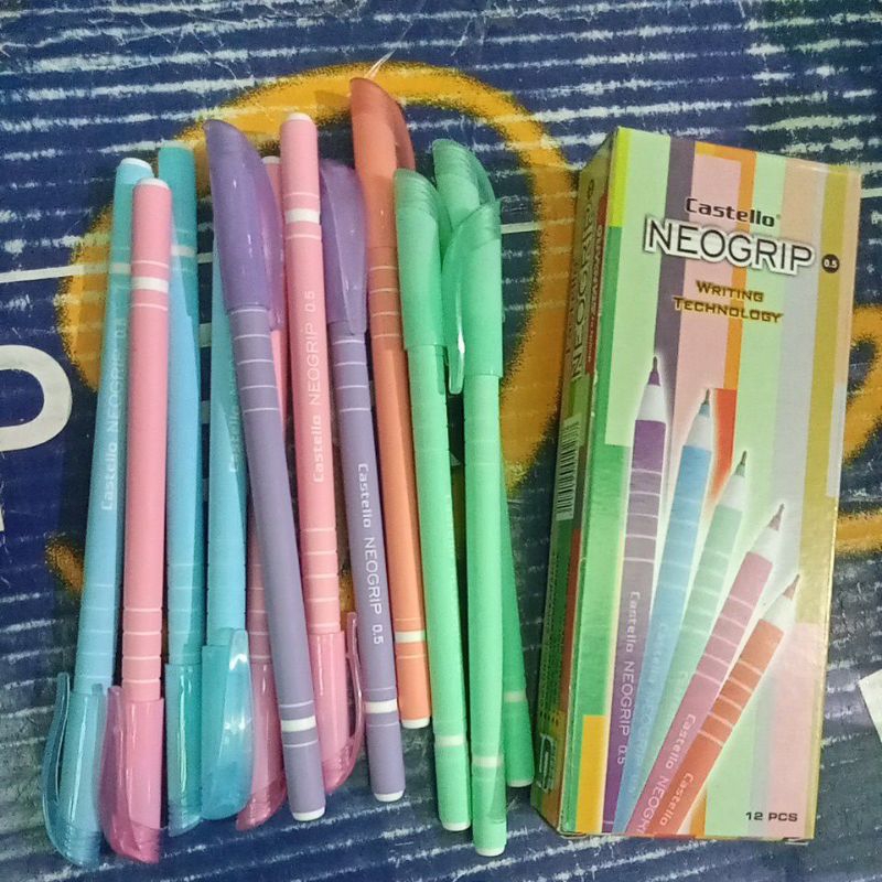 Jual pulpen Castello neogrip 0,5 black writing tecnology / pack ...
