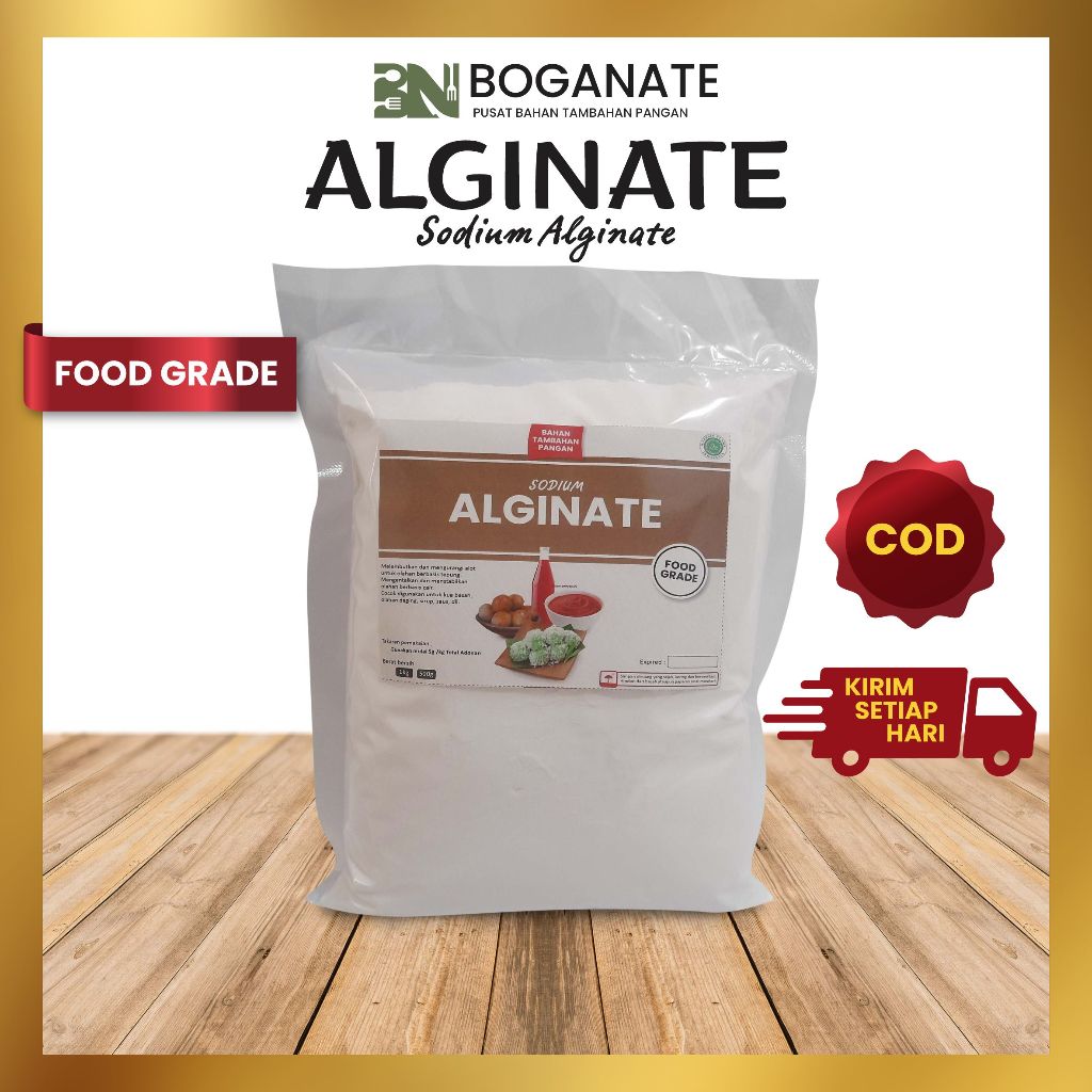 Jual Sodium Alginate 1kg Food Grade | Pengenyal & Anti Alot khusus ...