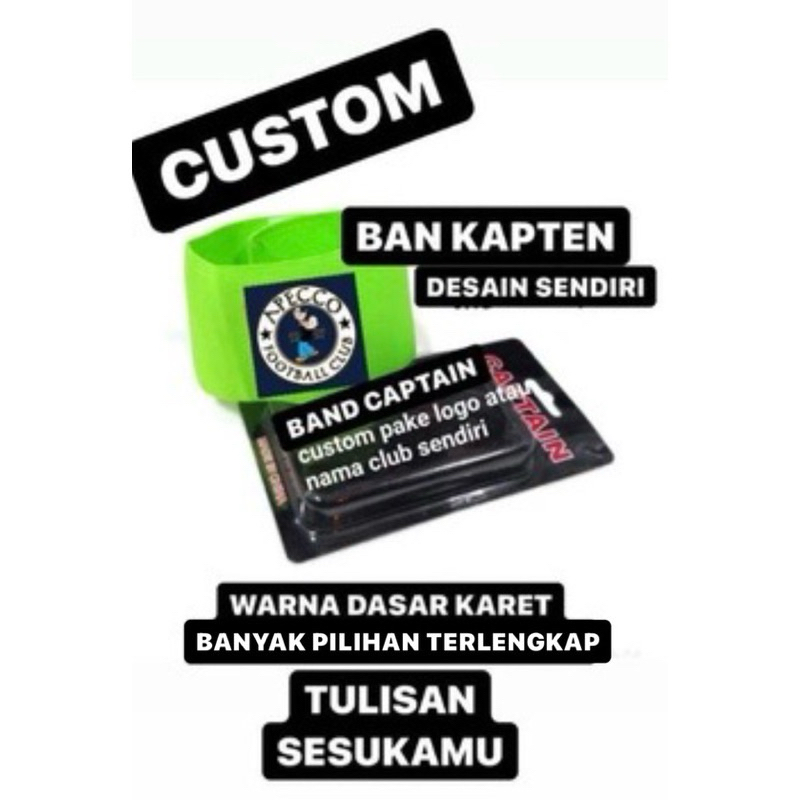 Jual custom Ban kapten dewasa captain capten lengan tangan arm band ...