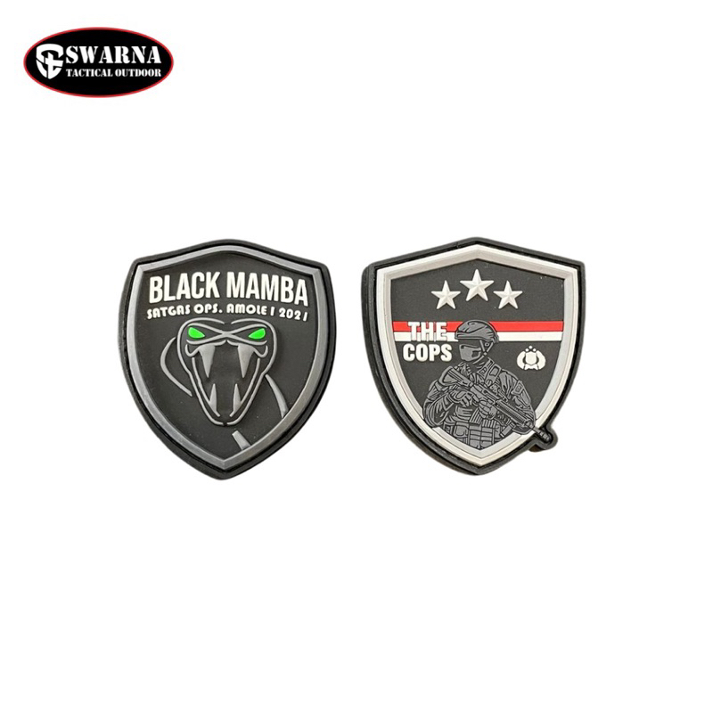 Jual Patch Satgas - Black Mamba - The Cops - Rubber Patch - Swarna ...