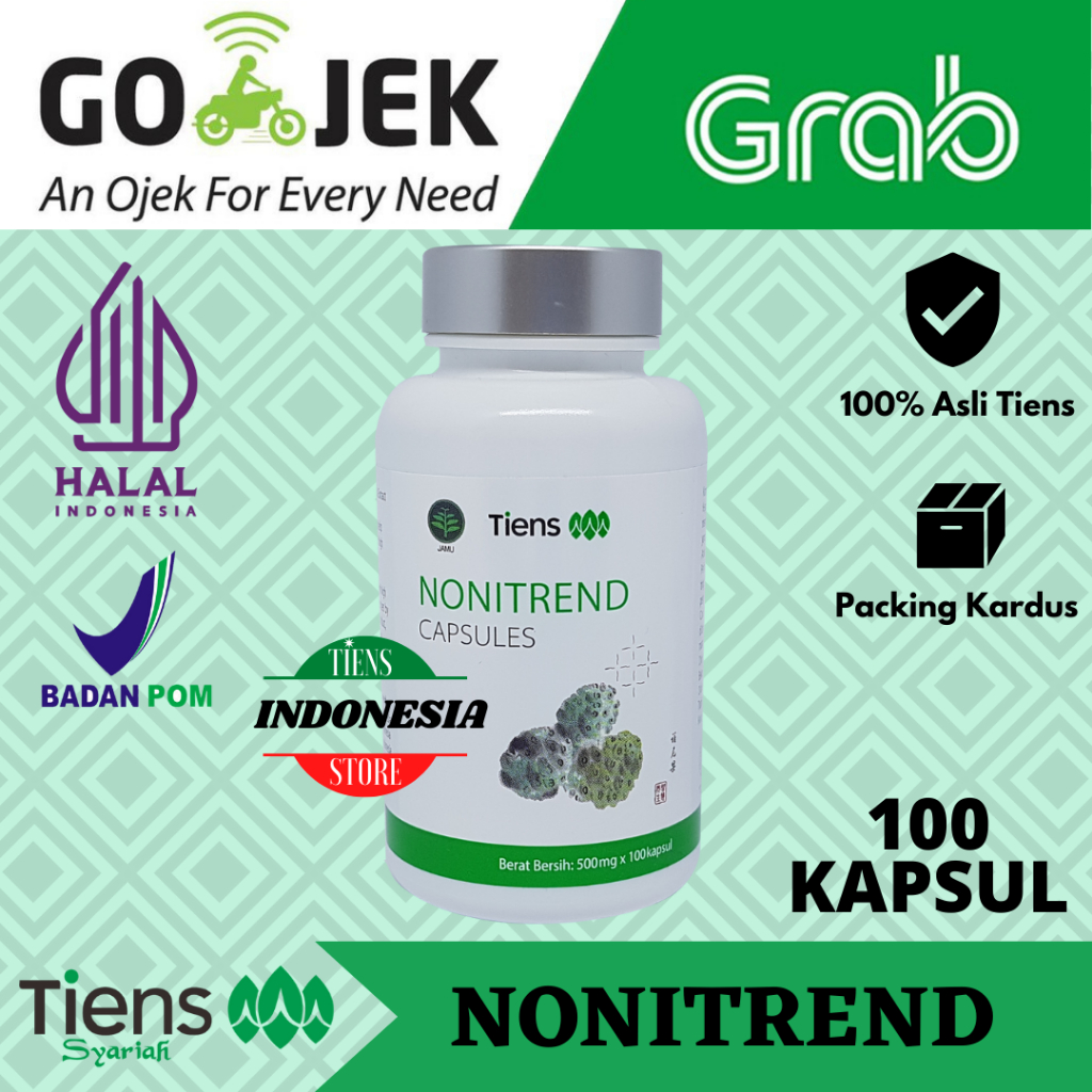 Jual Tiens Nonitrend Extract 100 Kapsul Obat Herbal Darah Tinggi Tensi ...