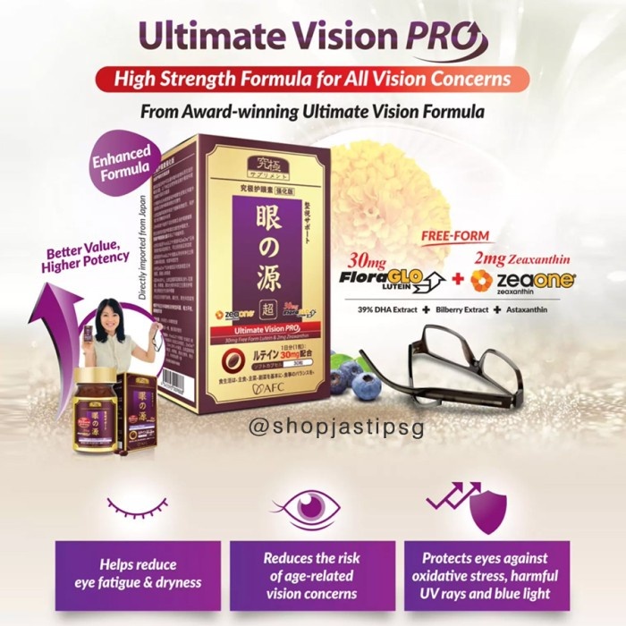 Jual AFC Japan Ultimate Vision PRO Suplemen Vitamin Mata No. 1 ...