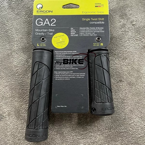 Jual ERGON Bicycle grips GA2 Single twist shift compatible - Black ...