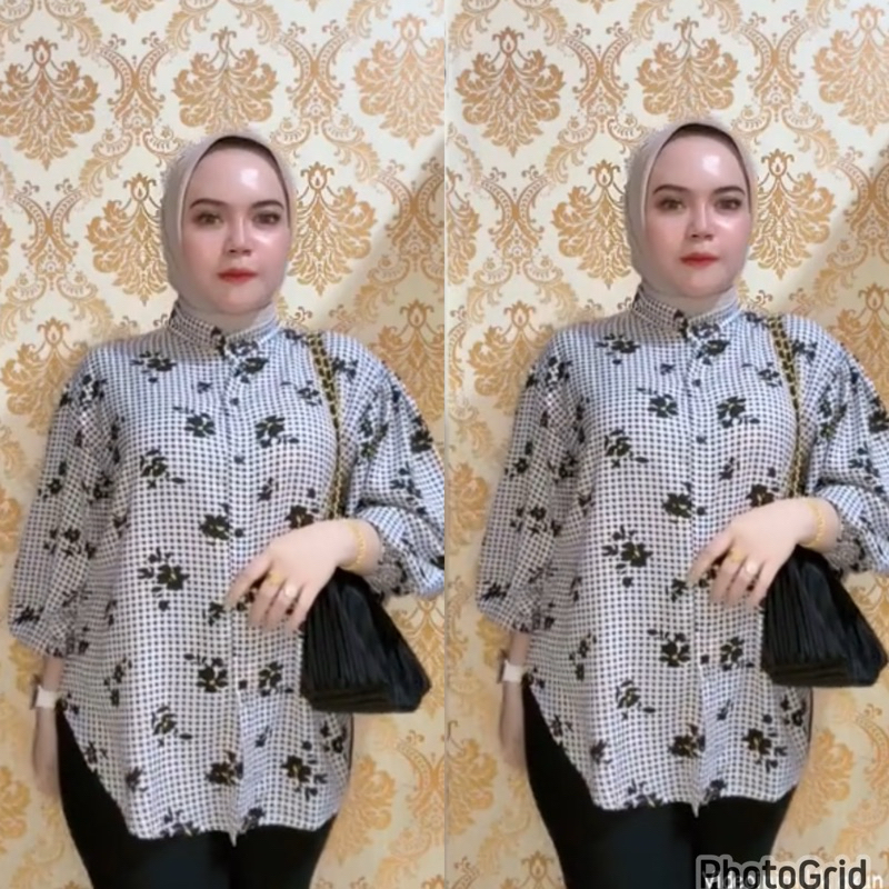 Jual Kemeja Wanita Viral / Atasan rayon motif | Shopee Indonesia