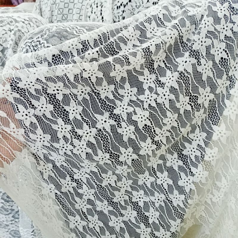 Jual Bahan/Kain Brokat Garment Korea | Brokat Banyak Motif ( Khusus ...