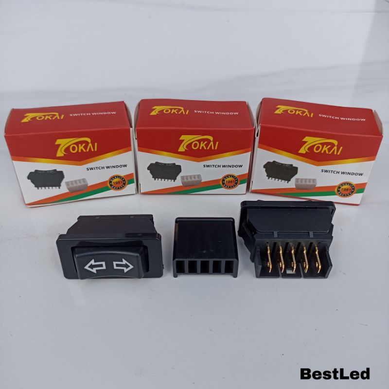 Jual Saklar Switch Power Window Universal Jendela Mobil Pencet Atas ...