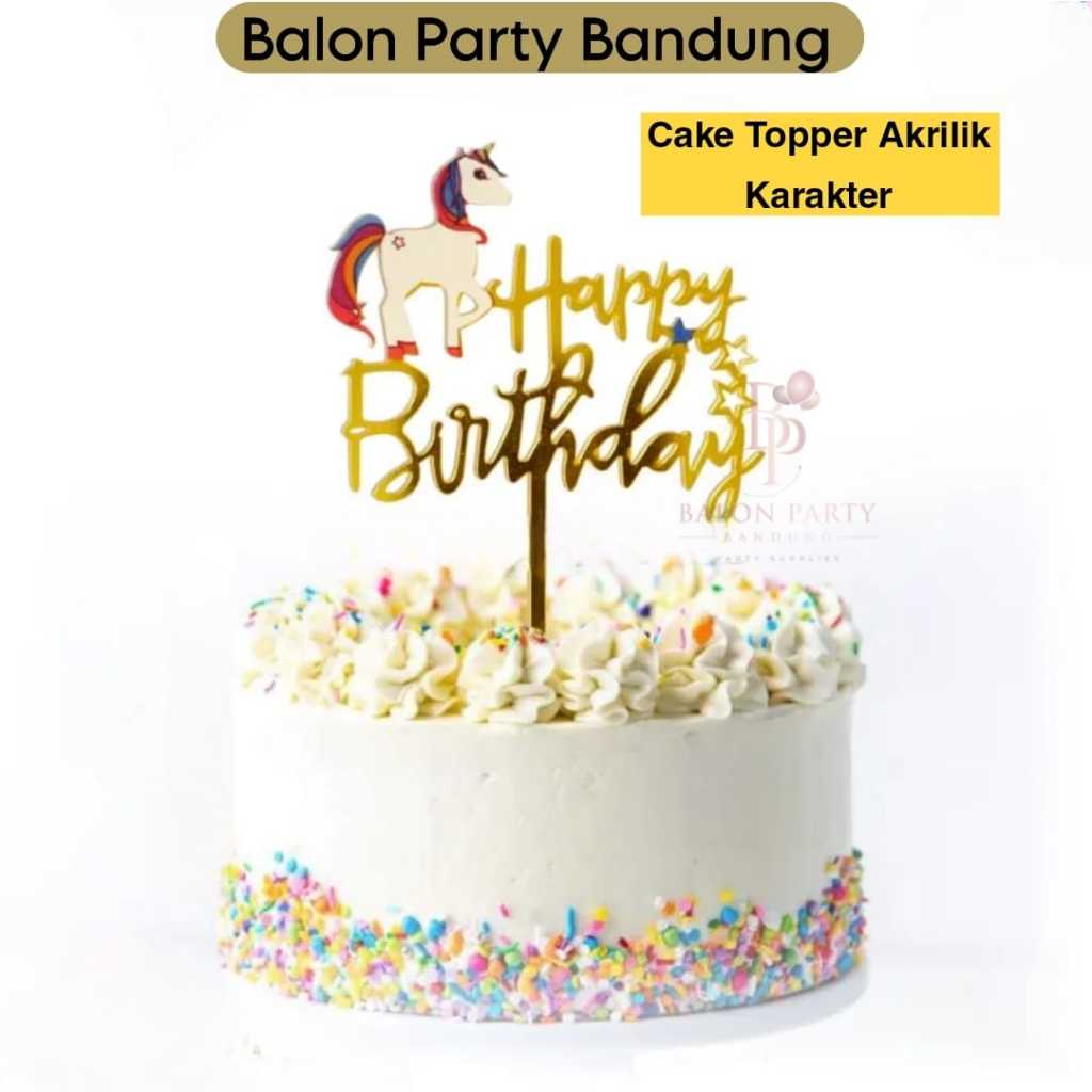 Jual [ SATUAN ] Cake Topper Akrilik KARAKTER / Aksesoris Untuk Kue ...