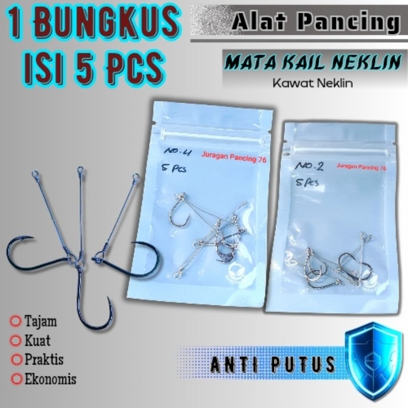 Jual RANGKAIAN 1 MATA KAIL KAWAT NEKLIN / 1 Bungkus ISI 5 Pcs | Shopee ...