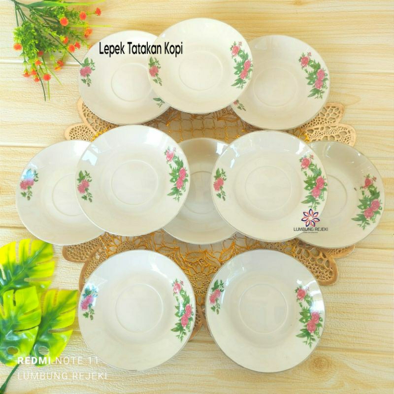 Jual Lepek Kopi Keramik Jadul / Lepek cangkir / Tatakan Cangkir keramik ...