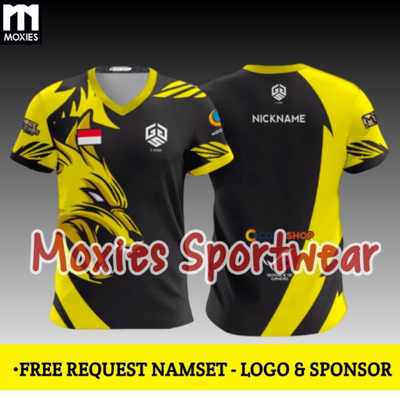Jual JERSEY GAMING FREE FIRE, MOBILEGEND, PUGB BISA CUSTOM FREE REQ ...