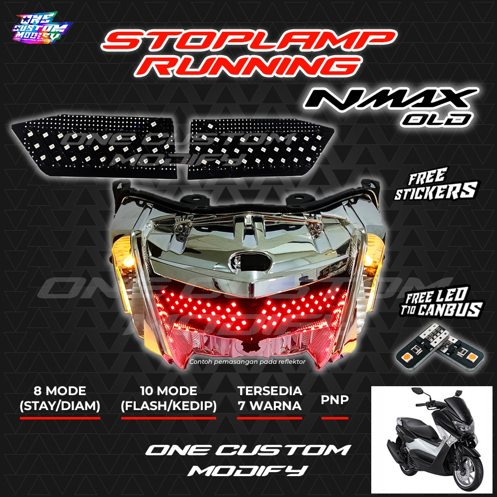 Jual STOPLAMP RUNNING NMAX 10 MODE AUTOMATIS MANUAL LAMPU LED REM BELAKANG VARIASI ONE CUSTOM ...