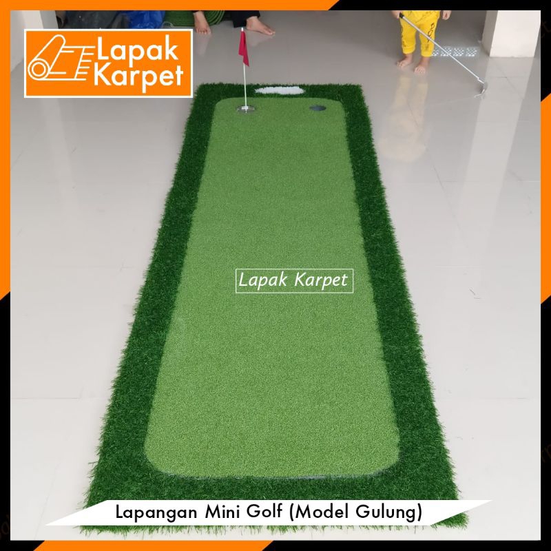 Jual Lapangan Mini Golf Portable Ukuran 120×300 / Mini Golf / Putting ...
