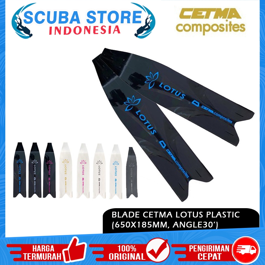 Jual Blade Only Long Fin Cetma Composites Lotus Plastic Fins Freediving ...