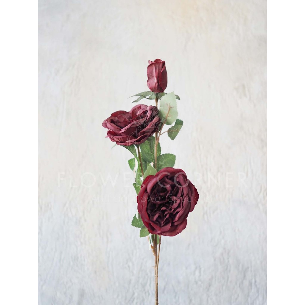 Jual Bunga Artificial Garden Rose Spray 3 Kuntum (B24018) | Shopee ...