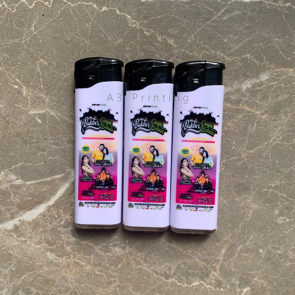 Jual Korek api promosi magnit putih dan hitam sablon full color untuk ...