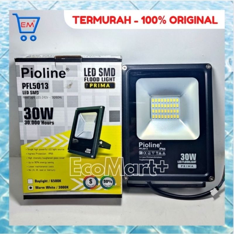 Jual Lampu LED Sorot 30w Pioline "PRIMA" Led SMD Flood Light Pioline Prima PFL-5013 | Shopee ...