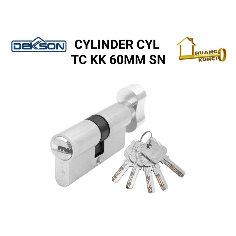Jual Silinder Kunci Pintu Komputer Dekkson CYL TC KK 60 MM SN Computer Key | Shopee Indonesia